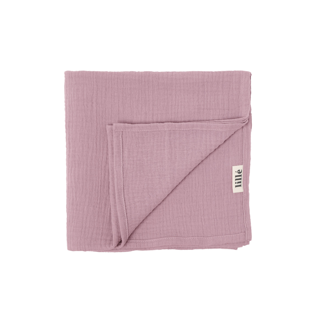 muslin swaddle dusty pink – lille official